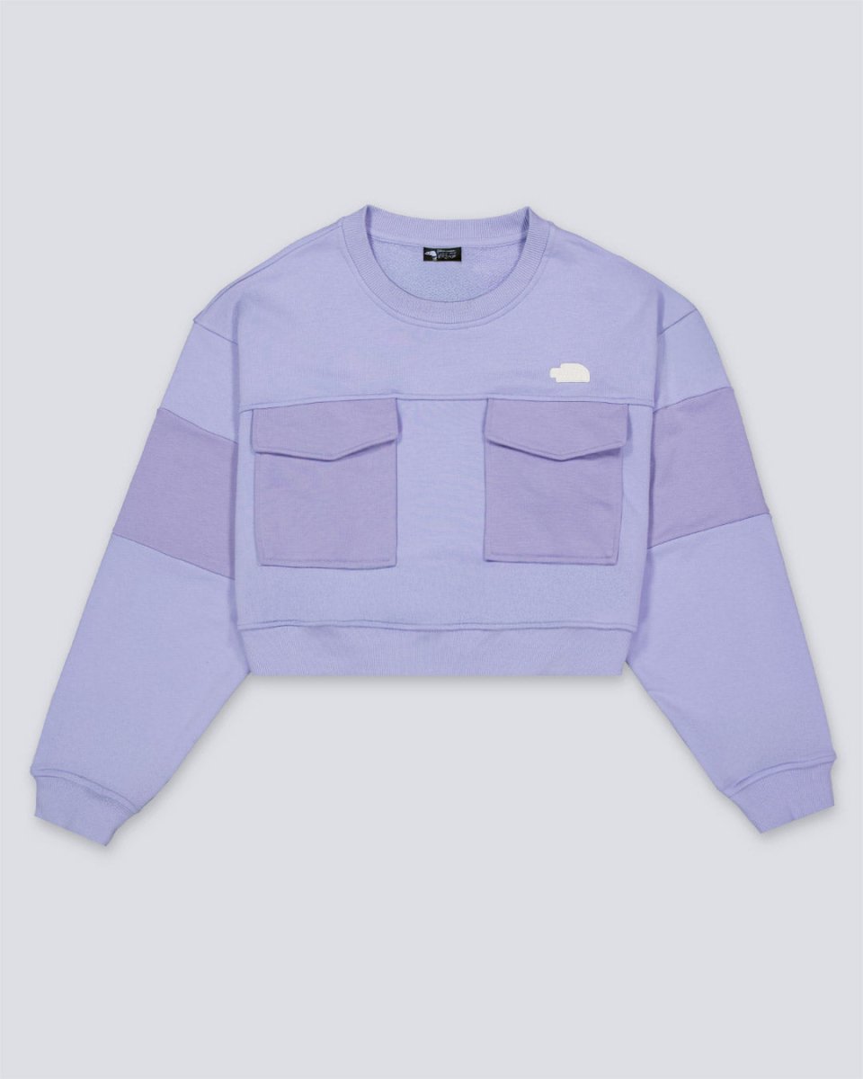 Sudadera The North Face Terry Oversized Cropped Lila Mujer NF0A8C2C0VI1 ...